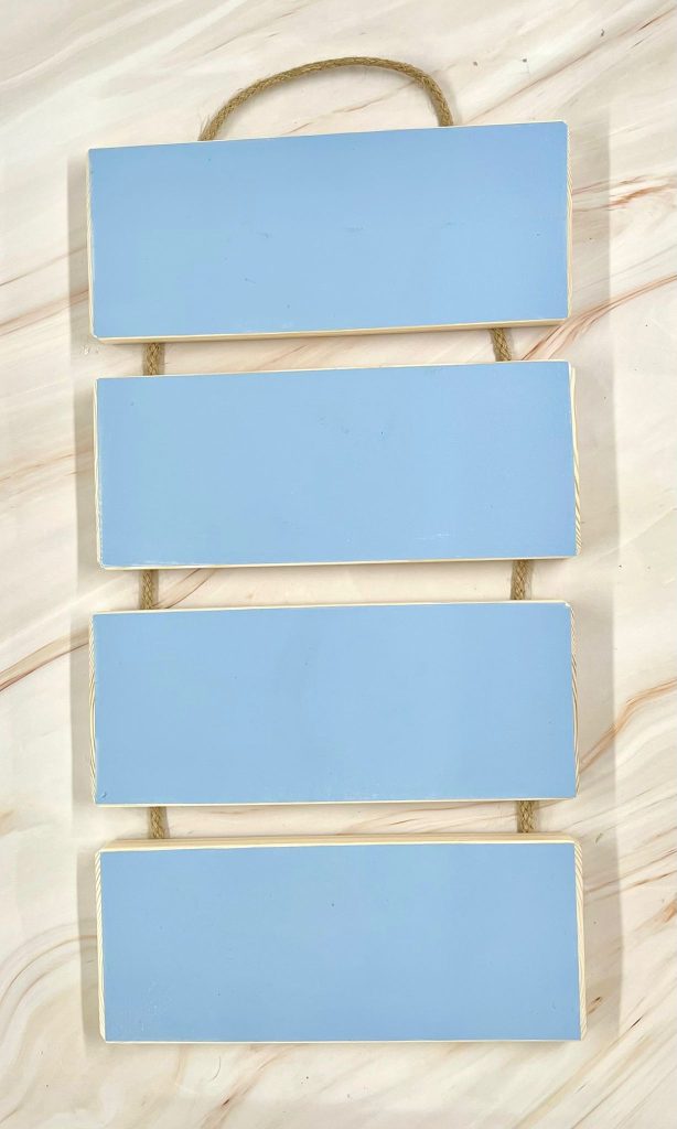 Blue Personalised Cascading Sign - Rustic Wooden Signs - Ragdoll